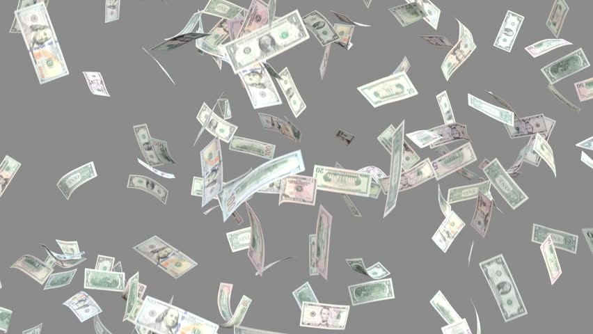 us dollar bills animated money background Stock Footage Video (100% ...