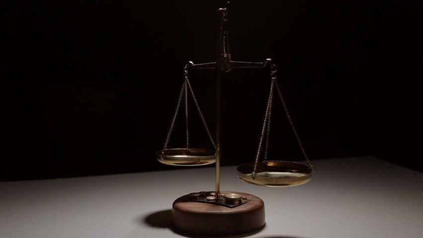 measuring scale tipping under weight symbol Stock Footage Video (100% ...