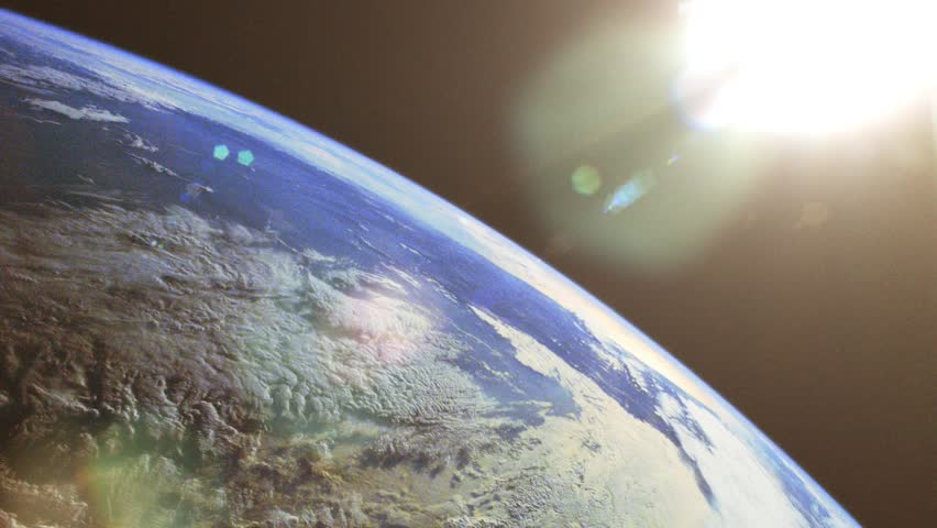 Globe from Outer Space Made Stock Footage Video (100% Royalty-free ...