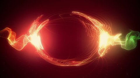 Abstract Red Green Futuristic Scifi Plasma Stock Footage Video (100% Royalty-free) 1022000908 ...