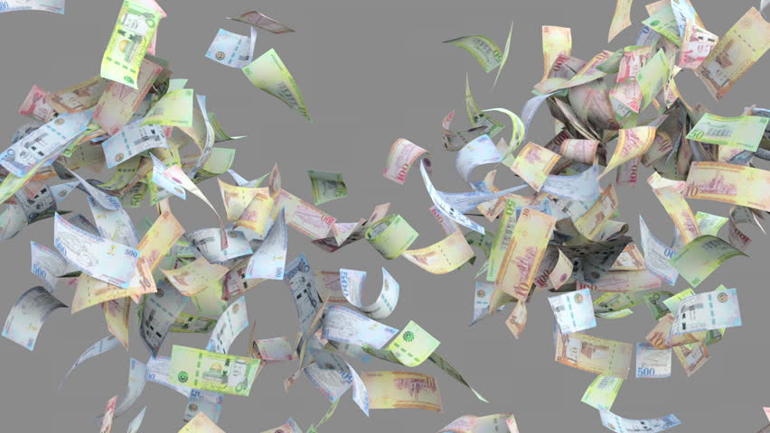 saudi riyal money animated background alpha Stock Footage Video (100% ...