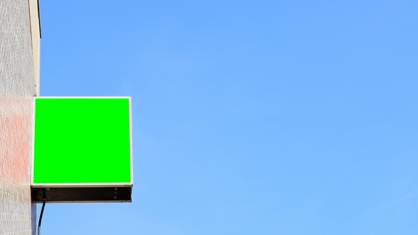 led hoarding on building green screen Stock Footage Video (100% Royalty ...