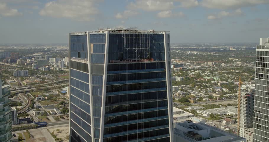 new high-rise buildings city aerial view Stock Footage Video (100% ...