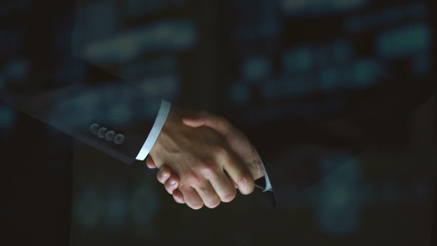 anonymous business partners making handshake after Stock Footage Video ...