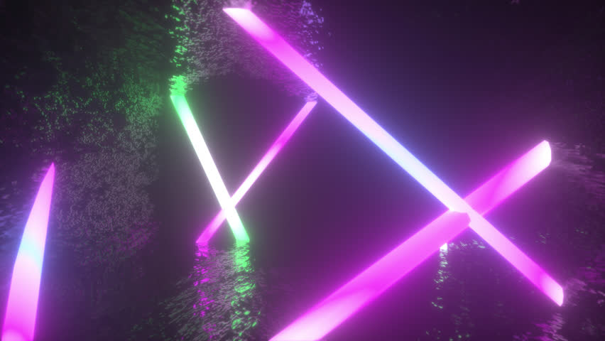 abstract 4k animation tubes colored light Stock Footage Video (100% ...