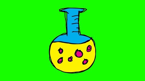 Little Tubes Doing Chemical Experiment Stock Vector (Royalty Free ...