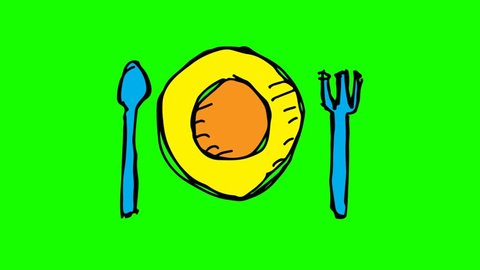 dish 3d animated icon on green Stock Footage Video (100% Royalty-free ...