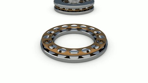 3d Animation Thrust Ball Bearing Appearance Stock Footage Video (100% ...