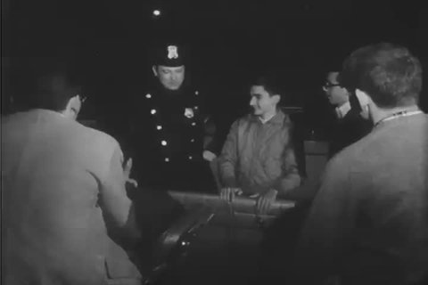 Circa 1960s Police Officer Defuse Situation Stock Footage Video (100% ...