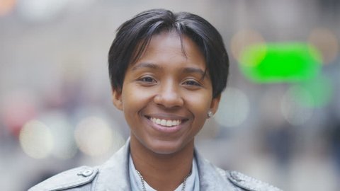 Portrait Happy Transgender Man Smiling Camera Stock Footage Video (100% ...