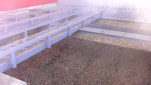 Energy Industry Solid Fuel Storage Bin Stock Footage Video (100% ...