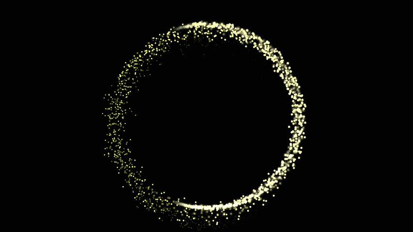 Gold Particle Ring Energy Background. Stock Footage Video (100% Royalty ...
