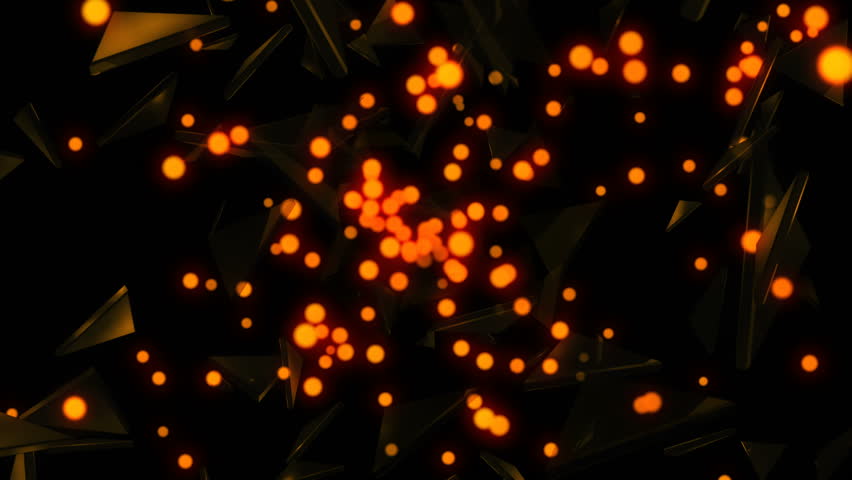 gold shapes many glittering particles space: วิดีโอสต็อก (ปลอดค่า ...