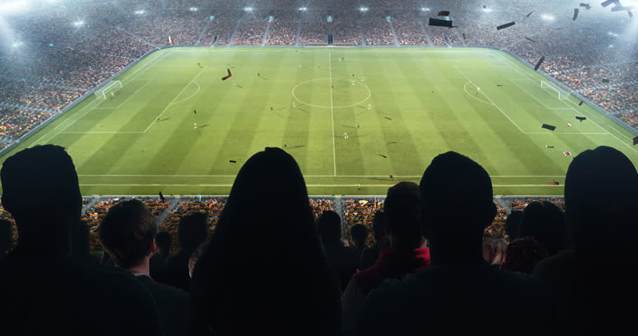 Fans Celebrating the Success of Stock Footage Video (100% Royalty-free ...