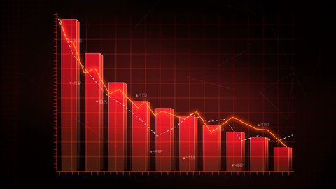 beautiful 3d animation red bar graph Stock Footage Video (100% Royalty ...