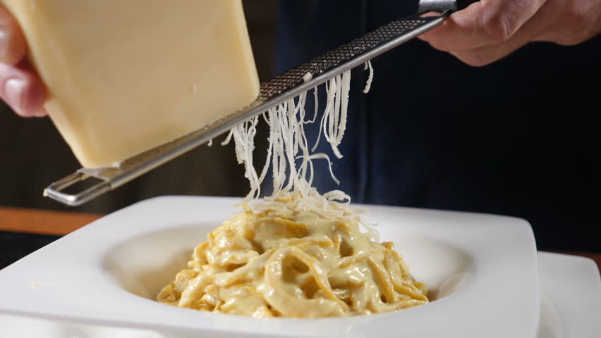 restaurant food cooking chef grating cheese Stock Footage Video (100% ...