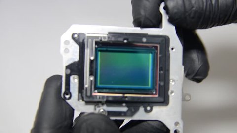 Camera Repair Camera Sensor Digital Camera Stock Footage Video (100% ...