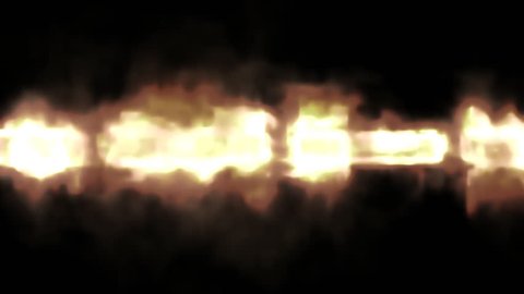 Animated Top View Close Four Flames Stock Footage Video (100% Royalty ...