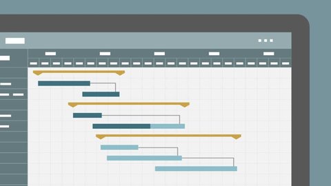 Project Schedule Chart Daily Weekly Timetable Stock Vector (Royalty ...