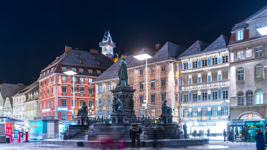 Graz Night Stock Video Footage - 4K and HD Video Clips | Shutterstock