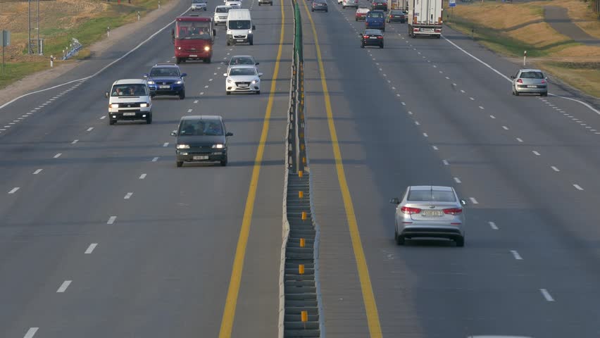 traffic on highway freeway expressway Stock Footage Video (100% Royalty ...