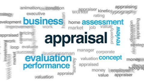 Appraisal Animated Word Cloud Kinetic Typography Stock Footage Video ...