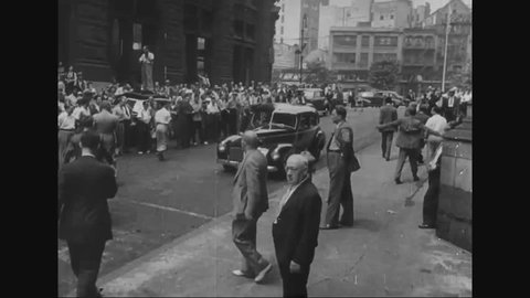 Circa 1940s Unedited Footage Shows Handcuffed Stock Footage Video (100% ...