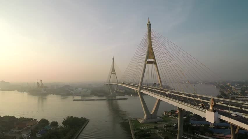 Rama viii bridge cityscape view in Bangkok, Thailand image - Free stock ...