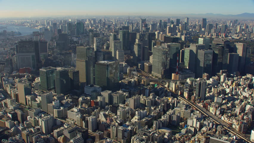 tokyo japan circa-2018 flying over city Stock Footage Video (100% ...