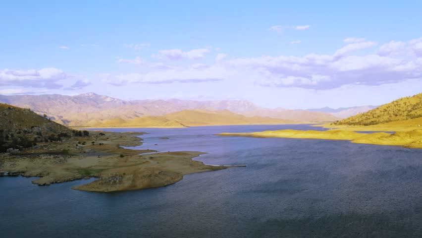 dried-out lake isabella 4k aerial footage Stock Footage Video (100% ...