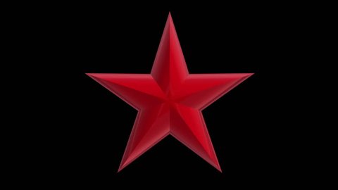 Red 3d Star Rotate 3d Render Stock Footage Video (100% Royalty-free ...
