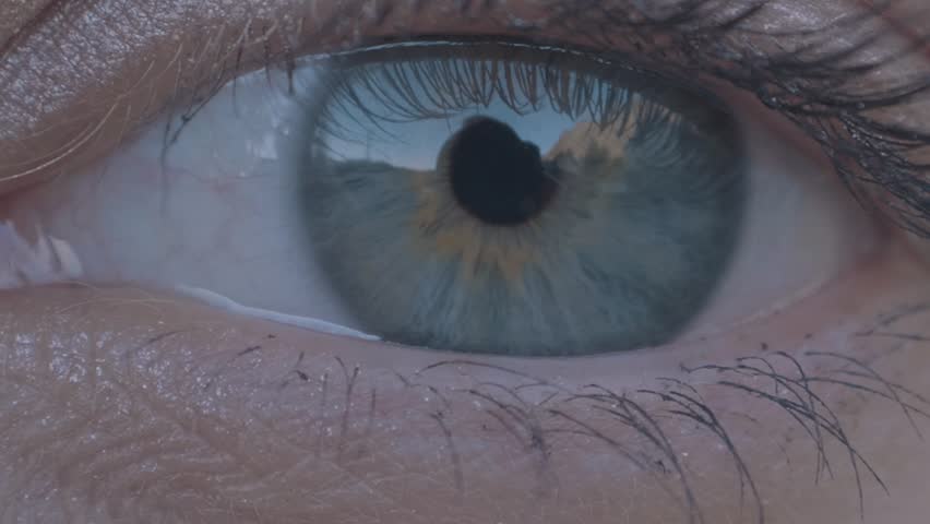 extreme close beautiful blue green hazel Stock Footage Video (100% ...