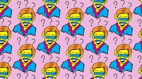 Kids Drawing Seamless Background Theme Senile Stock Footage Video (100% ...