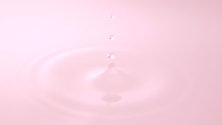 Pink Color Water Droplets and 스톡 동영상 비디오(100% 로열티 프리) 1022796211 ...