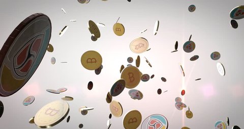 Gold 3d Rendering Bitcoin Cryptocurrency Loop Stock Footage Video (100% ...