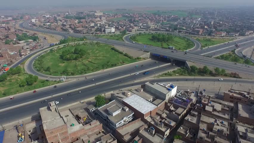 aerial fly over new section lahore's Stock Footage Video (100% Royalty ...