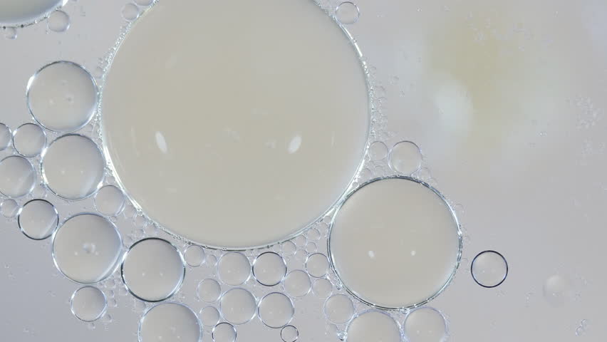 bubble oil on water white color Stock Footage Video (100% Royalty-free ...