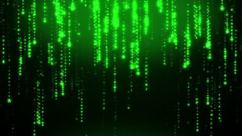 Loopable Snow Glitter Falling Backgroundgreen Background Stock Footage ...