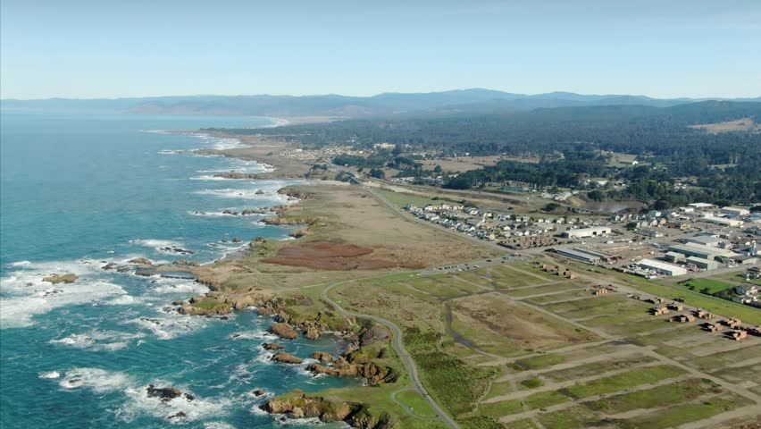 Aerial Flying Over Fort Bragg Stock Footage Video (100% Royalty-free ...