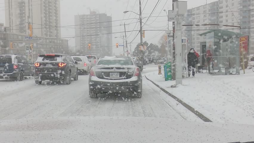 toronto ontario canada january 2019 driving Stock Footage Video (100% ...
