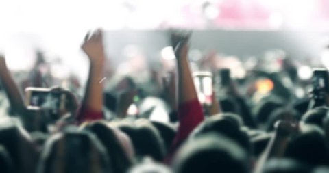 Camera Flashes Crowd 4k Flashes Stadium Stock Footage Video (100% ...