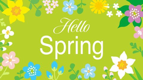 Vector Set Cute Spring Cartoon Characters Stock Vector (Royalty Free ...