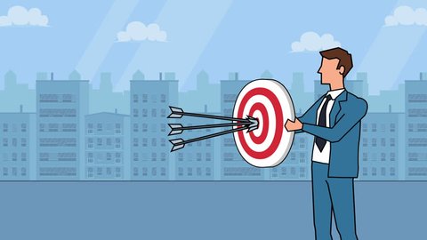 Stay Focused Concentrate On Business Objective Stock Vector (Royalty ...