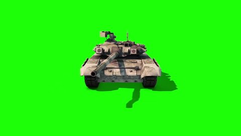 Tank Animated Tracks Military Patrolling Front Stock Footage Video (100 ...