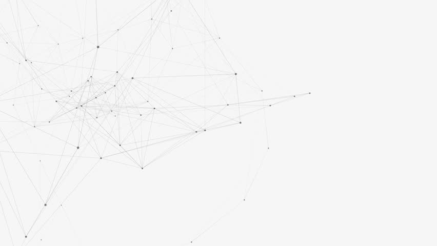 abstract network animation on white background Stock Footage Video (100 ...