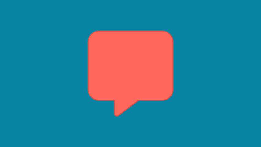 animation chat box transparent background Stock Footage Video (100% ...