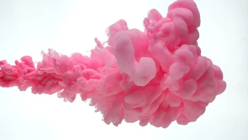 pink ink dropped water on white Stock Footage Video (100% Royalty-free ...