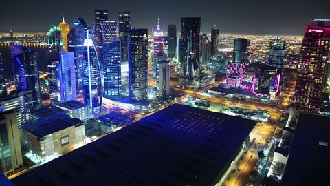 Qatar Doha March 20 2018 8k Stock Footage Video (100% Royalty-free ...