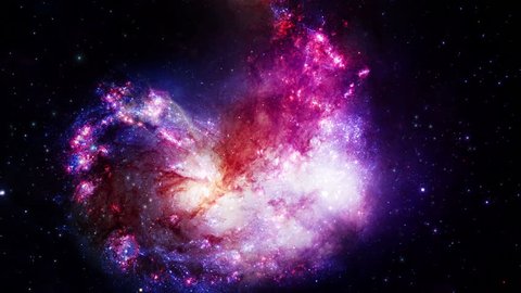 Flying Through Stellar Nebulae Cosmic Dust Stock Footage Video (100% ...