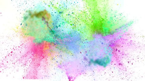 Super Slowmotion Shot Color Powder Explosions Stock Footage Video (100% ...